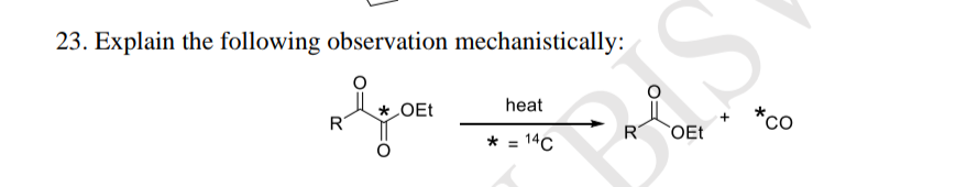 Solved 23. Explain the following observation | Chegg.com