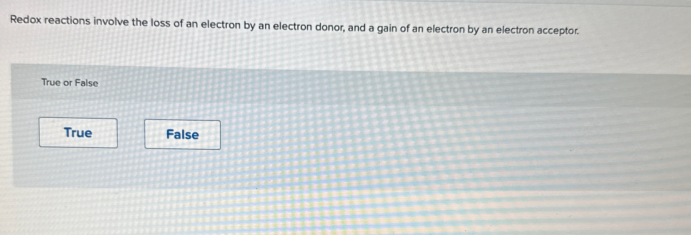 Solved Redox reactions involve the loss of an electron by an | Chegg.com