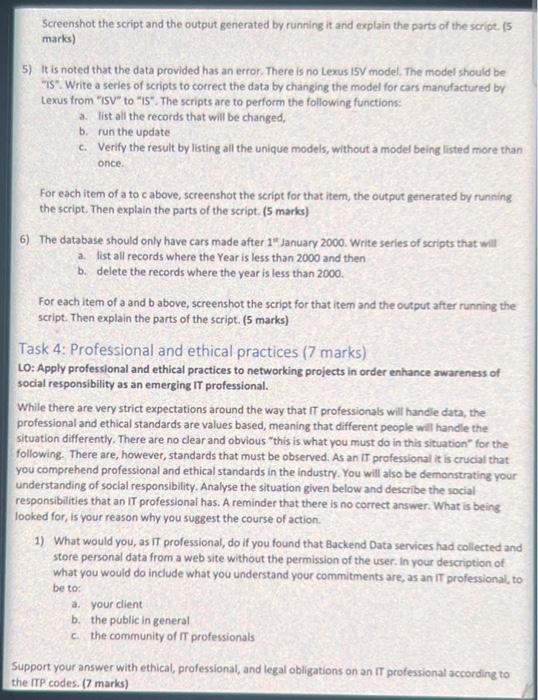 Solved continuation of my previous questions. scenario is | Chegg.com