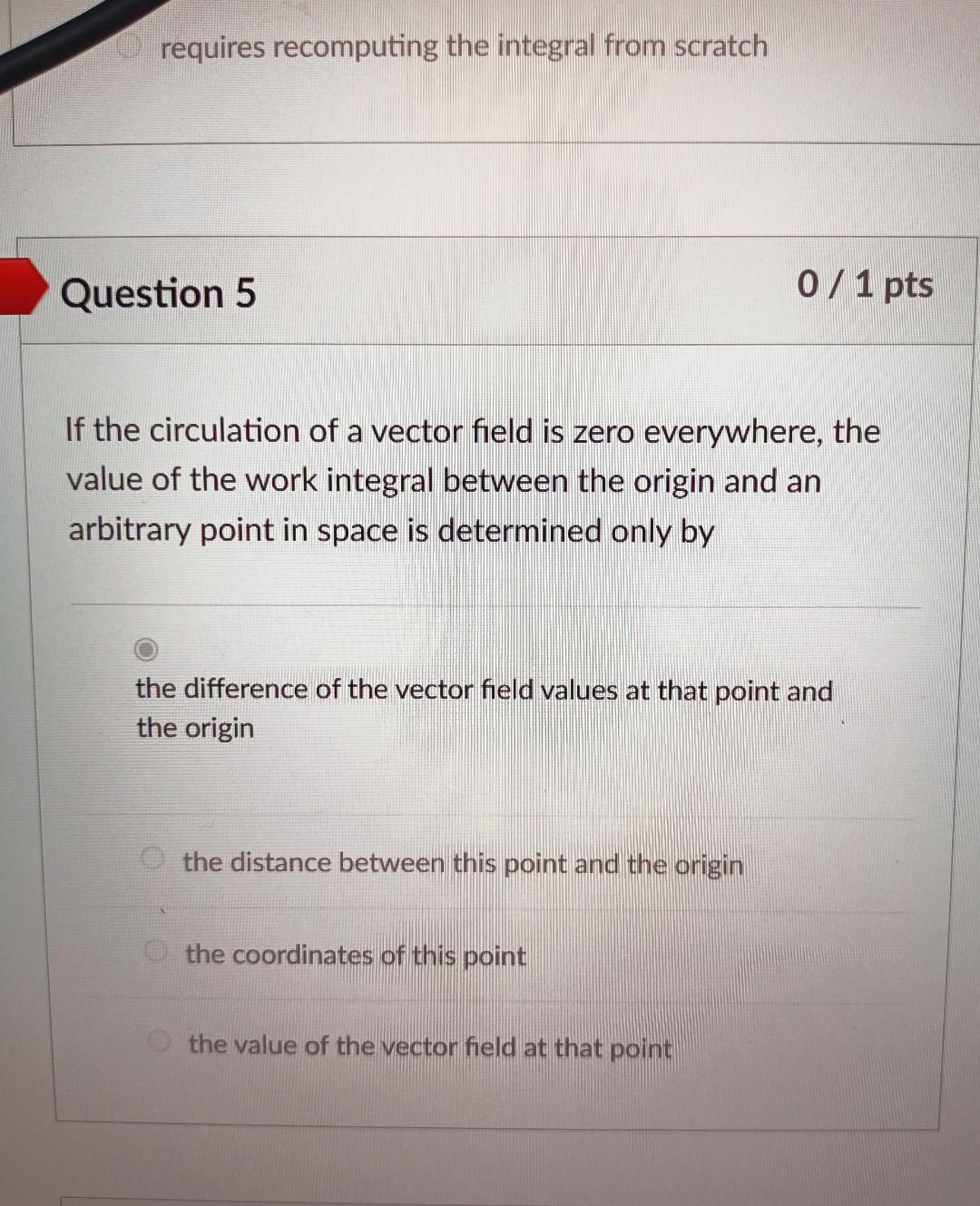 Solved The work integral takes into account the component of | Chegg.com