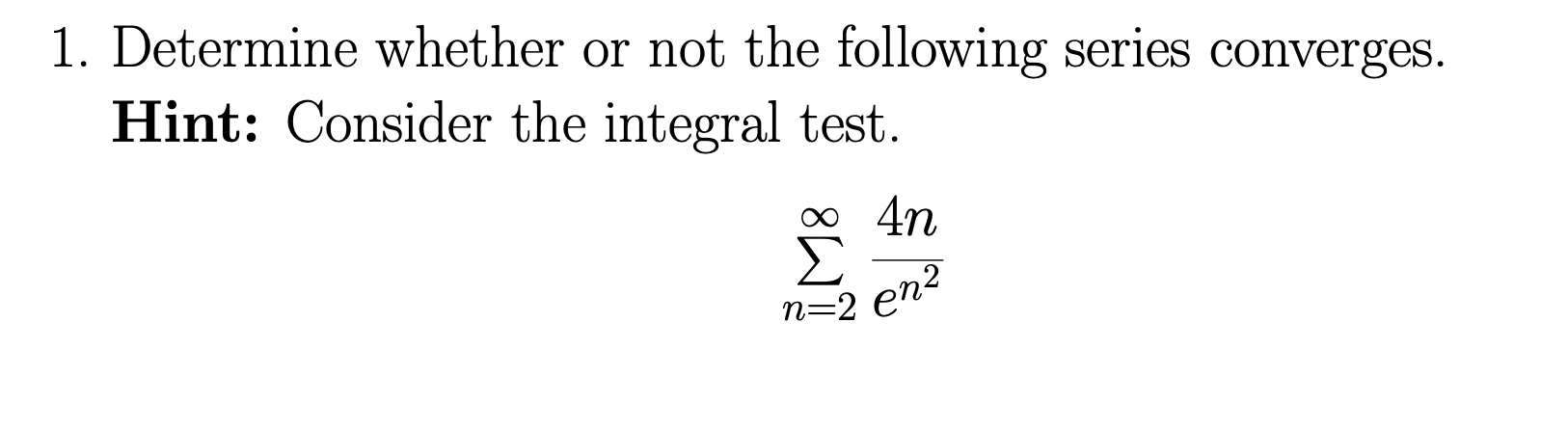 Solved Determine whether or ﻿not the following series | Chegg.com