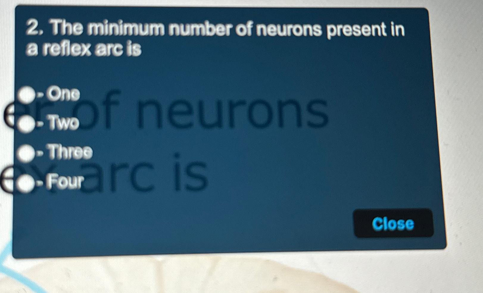 Solved The minimum number of neurons present in a reflex arc | Chegg.com