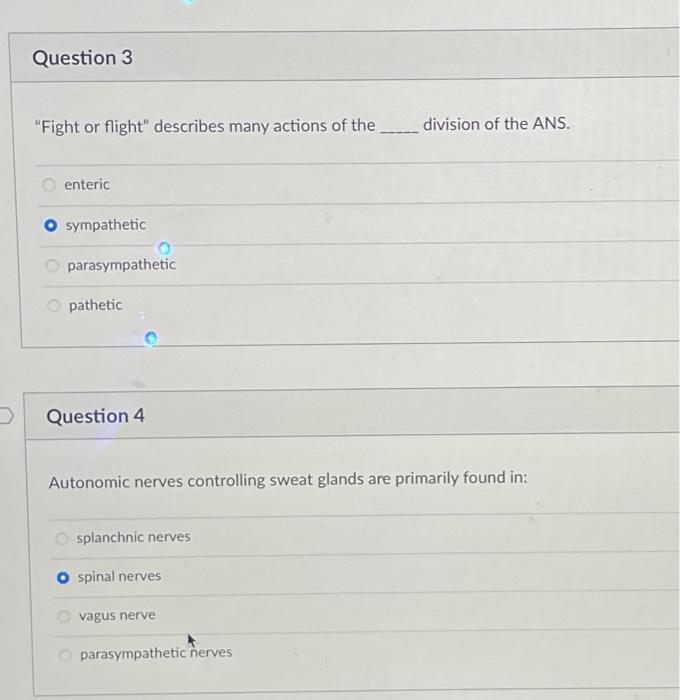 Solved The autonomic NS is also known as the visceral | Chegg.com
