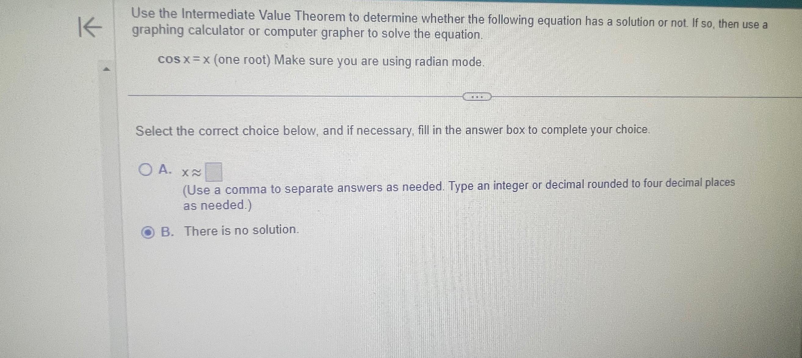 Solved Use the Intermediate Value Theorem to determine | Chegg.com