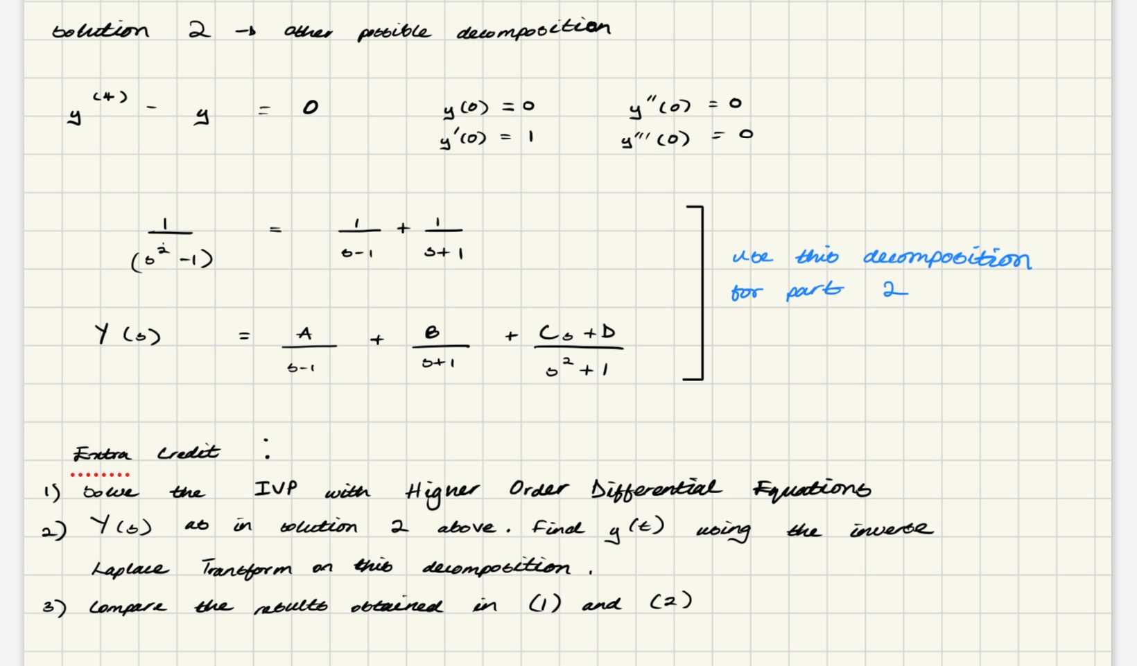 Solved Please answer using the decomposition provided | Chegg.com