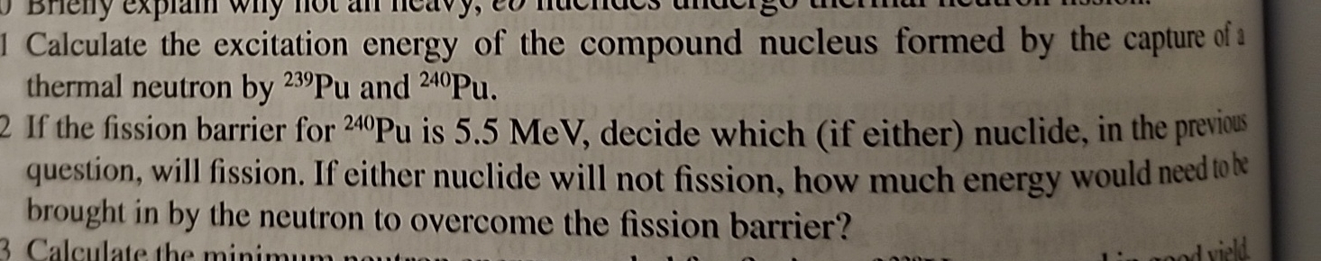Solved Calculate the excitation energy of the compound | Chegg.com