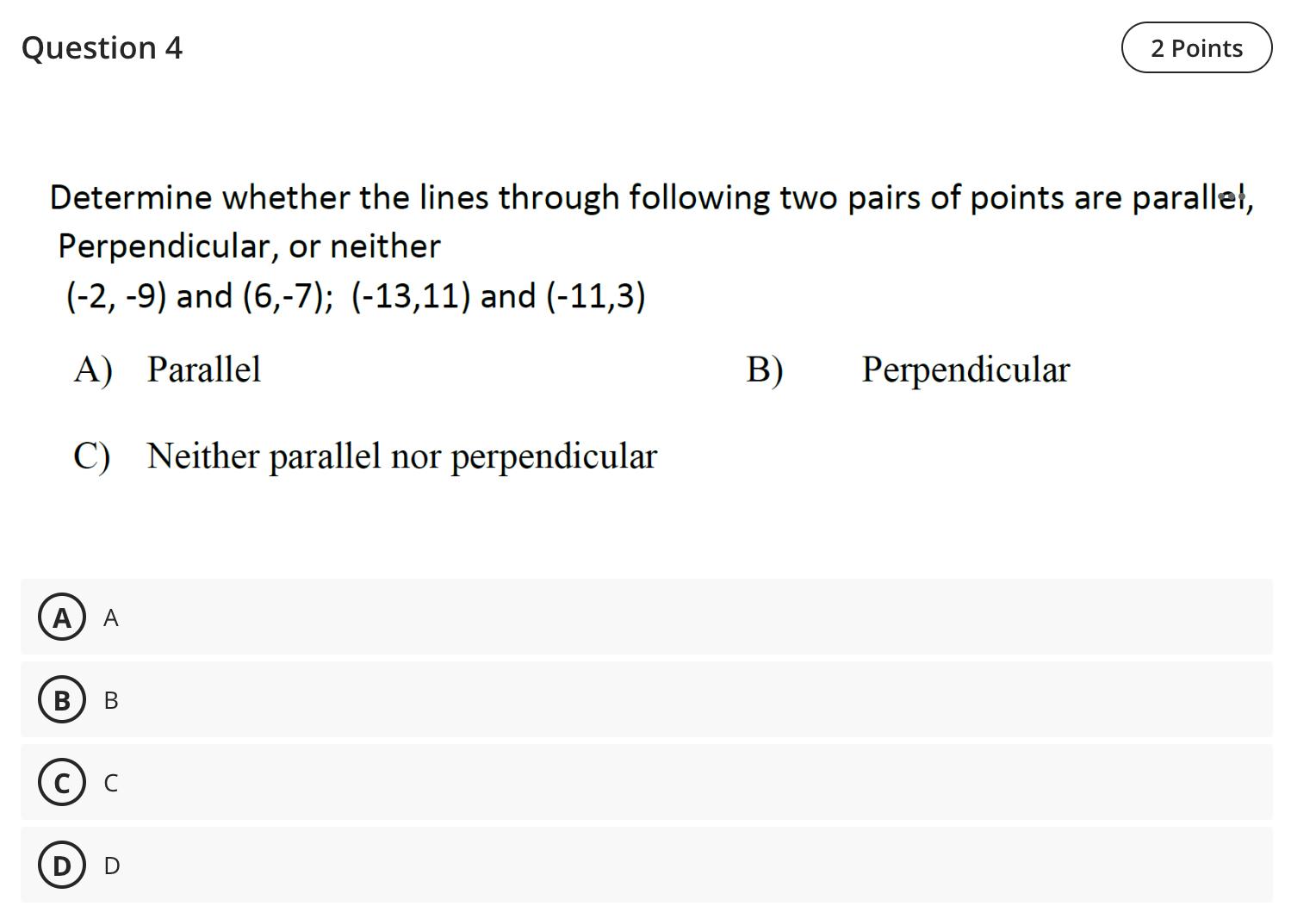 Solved Question 4Determine whether the lines through | Chegg.com