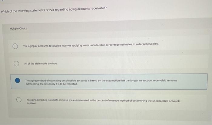 Solved Which of the following statements is true regarding | Chegg.com