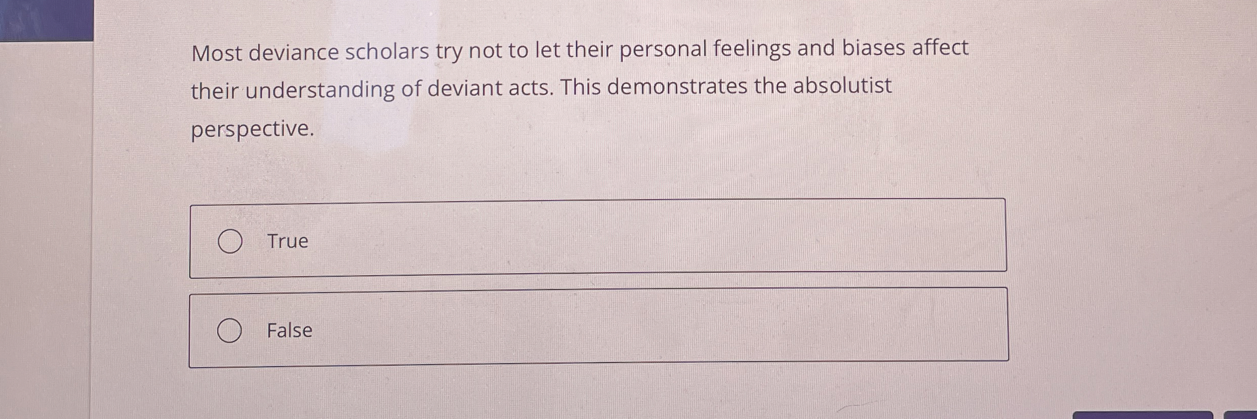 Solved Most deviance scholars try not to let their personal | Chegg.com
