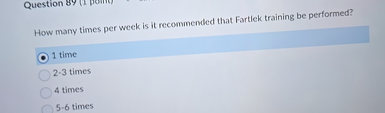 Solved How many times per week is it recommended that | Chegg.com