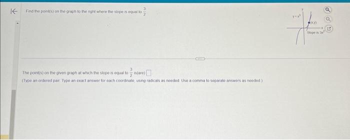 Solved Find the poitl(s) oa the gragh to the mht where the | Chegg.com