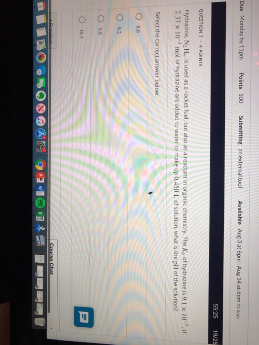 Solved Due Monday by 11pm Points 100 Submitting an external | Chegg.com