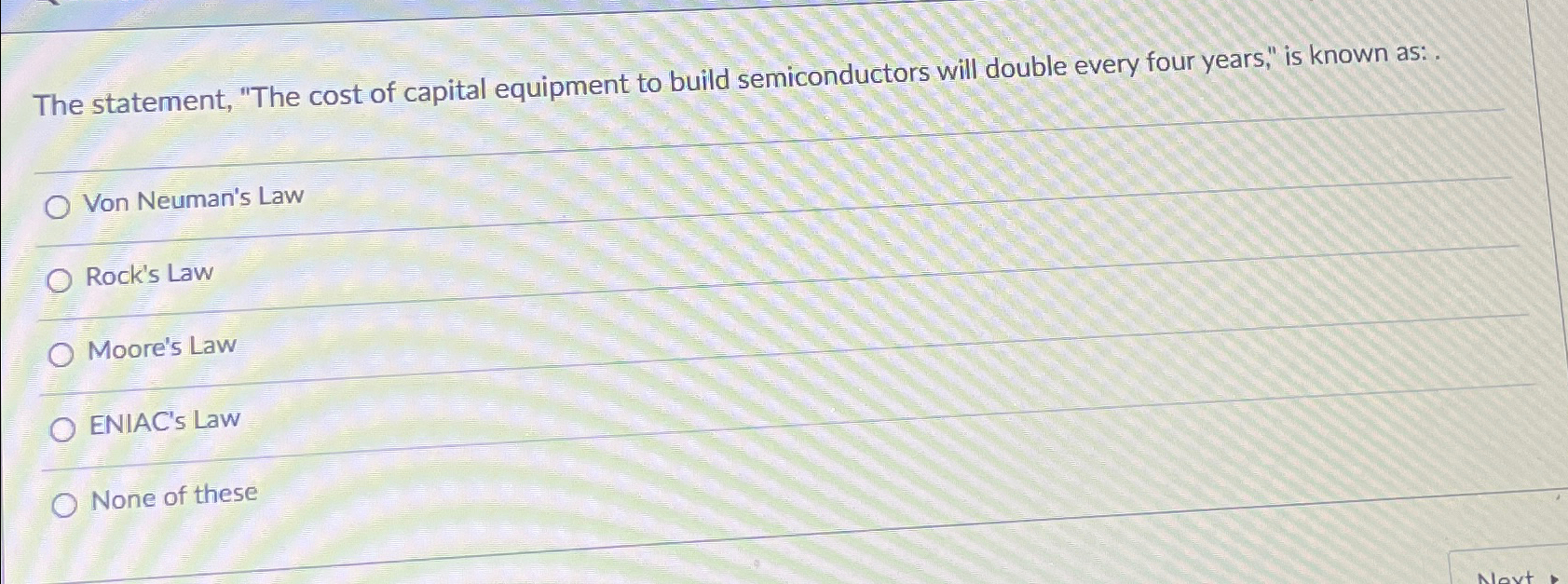 Solved The statement, "The cost of capital equipment to | Chegg.com