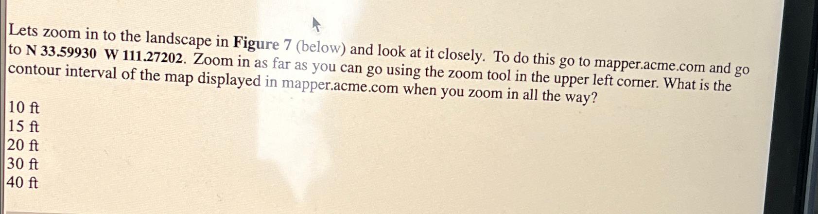 Solved Lets zoom in to the landscape in Figure 7 (below) | Chegg.com