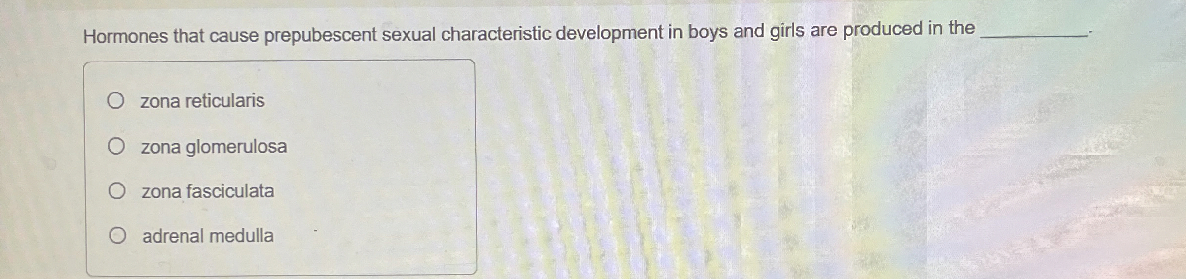 Solved Hormones that cause prepubescent sexual | Chegg.com