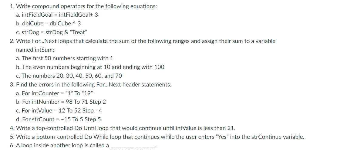 Solved Microsoft visual basic please | Chegg.com