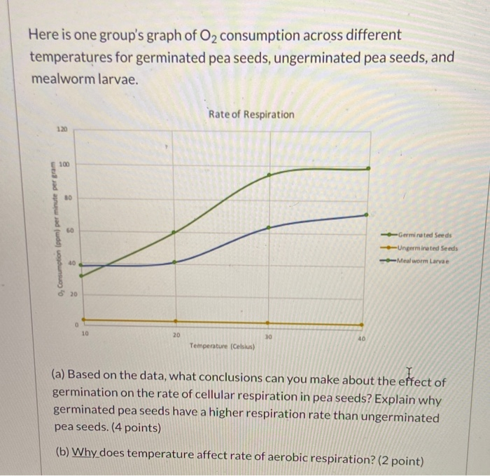 Solved Here is one group's graph of O2 consumption across | Chegg.com