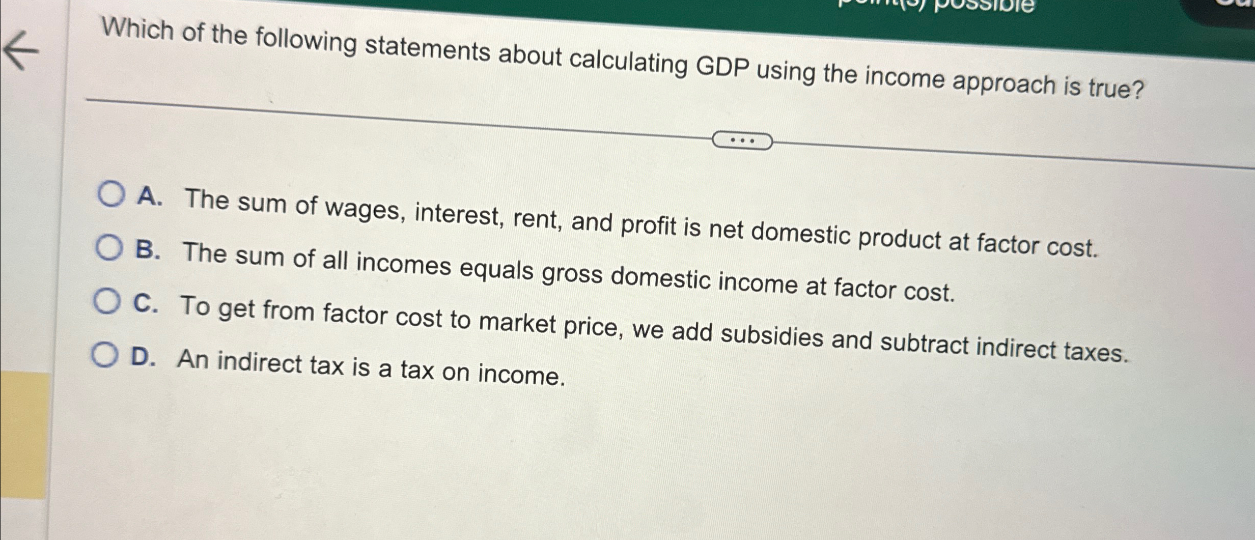 Solved Which of the following statements about calculating | Chegg.com