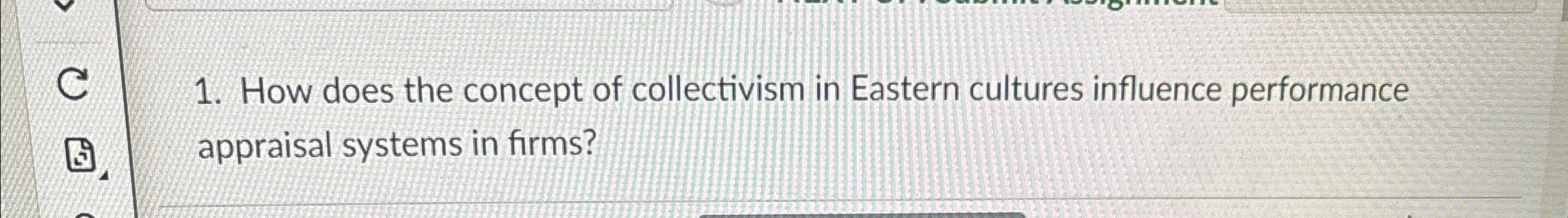 Solved How does the concept of collectivism in Eastern | Chegg.com