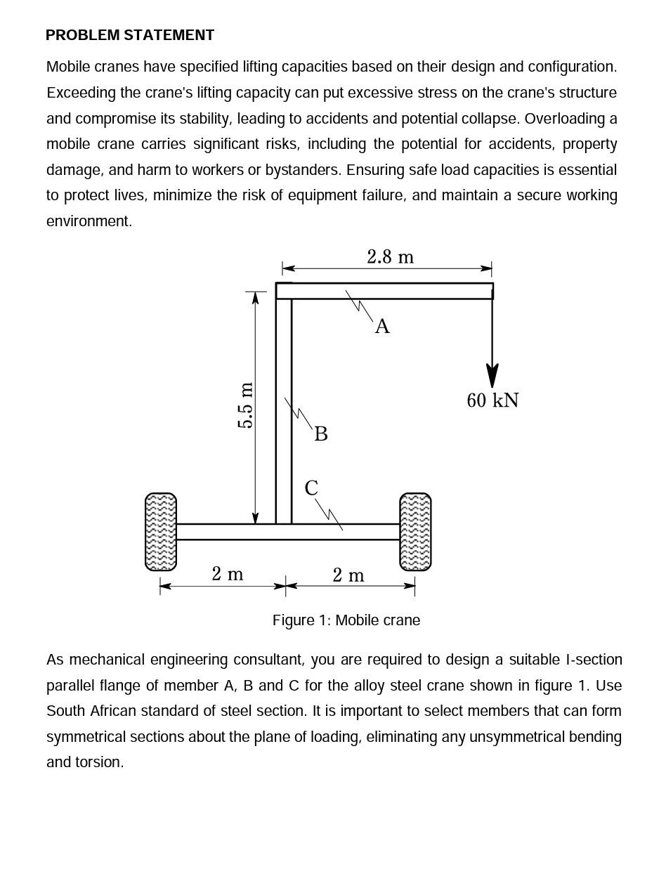 Solved PROBLEM STATEMENT Mobile cranes have specified | Chegg.com