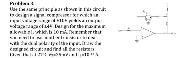 Solved Problem 3: Use the same principle as shown in this | Chegg.com