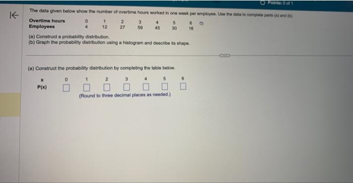 Solved (a) Construct a probability distribution. (b) Graph | Chegg.com