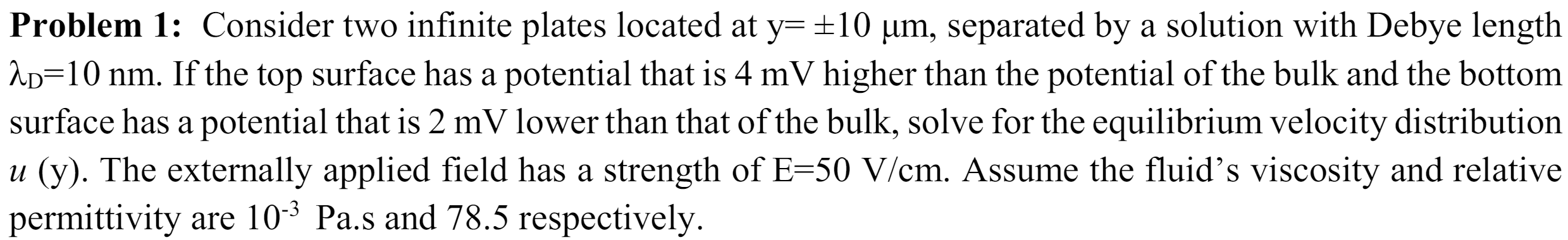Solved Problem 1: Consider two infinite plates located at | Chegg.com