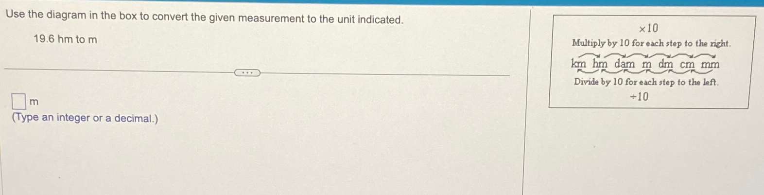 Solved Use the diagram in the box to convert the given | Chegg.com
