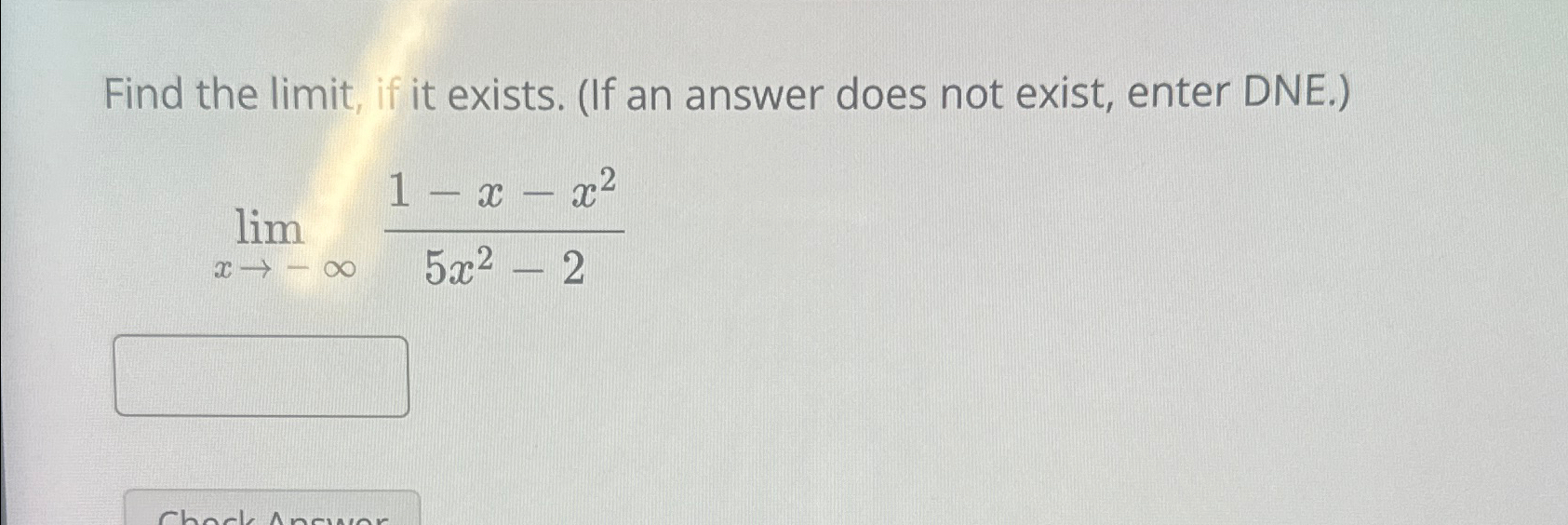 Solved Find the limit, ﻿if it exists. (If an answer does not | Chegg.com