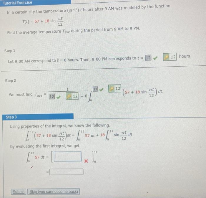 Solved Tutorial Exercise In a certain city the temperature | Chegg.com