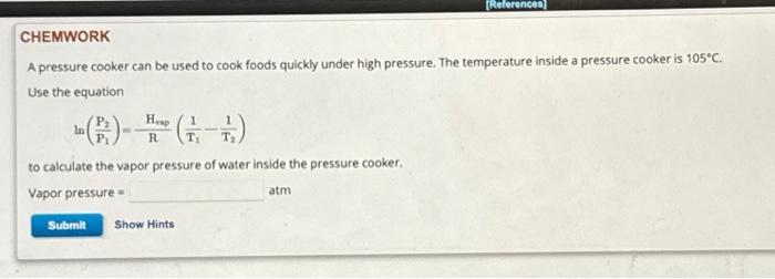 CHEMWORK The enthalpy of vaporization for acetone is | Chegg.com