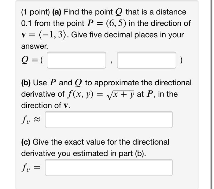 Solved (1 point) Find the differential of f(x, y) = V x3 + | Chegg.com