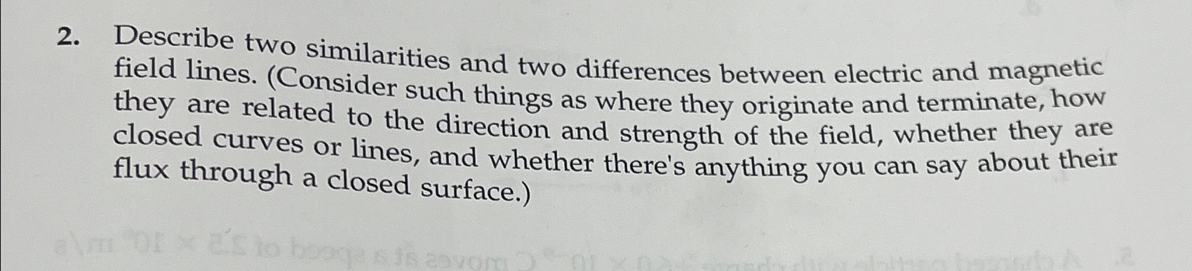 Solved Describe two similarities and two differences between | Chegg.com