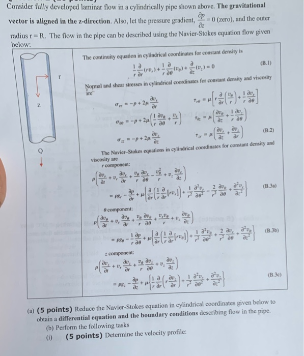 Solved Consider fully developed laminar flow in a | Chegg.com