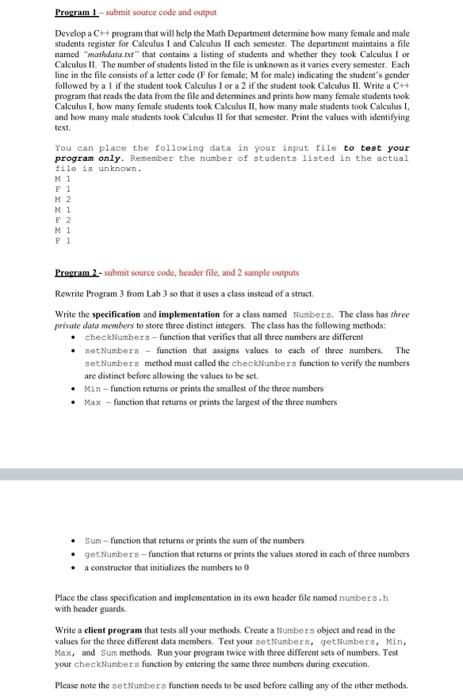 Solved Program 1 submit source code and output Develop a C | Chegg.com