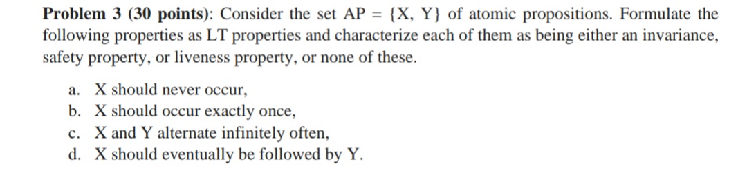 Solved Problem 3 ( 30 ﻿points): Consider the set AP={x,Y} | Chegg.com