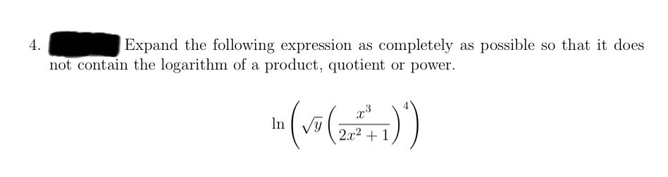 Solved Expand the following expression as completely as | Chegg.com