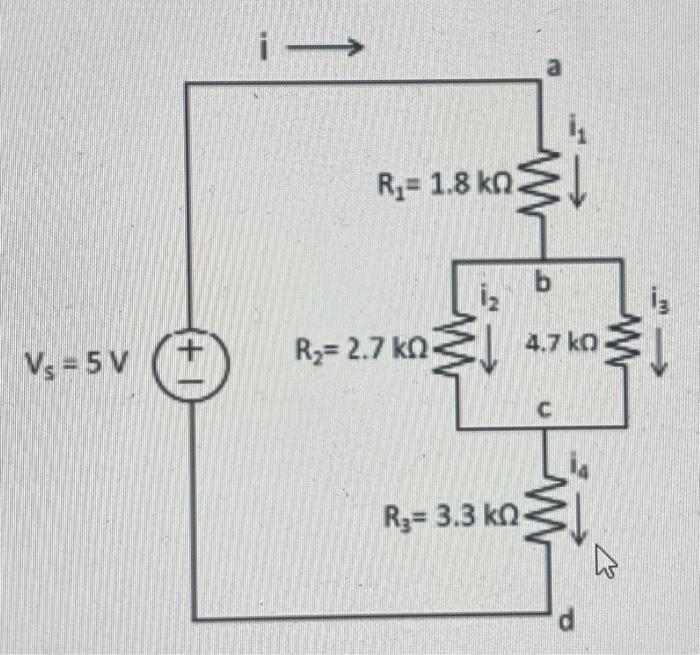 Solved a.) calculate the currentsb.) calculate the voltages | Chegg.com