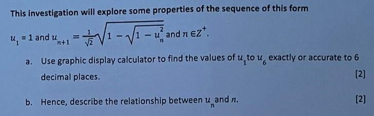 Solved This investigation will explore some properties of | Chegg.com