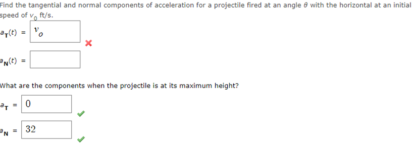 Solved Find the tangential and normal components of | Chegg.com
