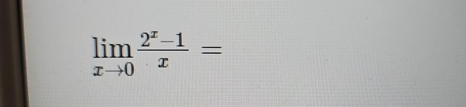 Solved limx→02x-1x= | Chegg.com