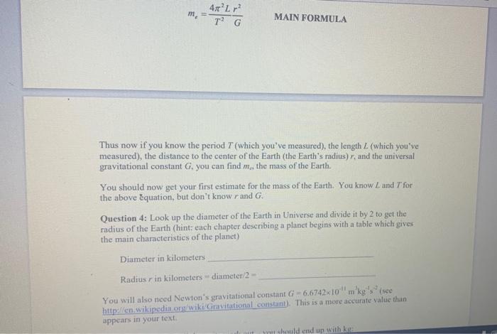 4r?L m = TPG MAIN FORMULA Thus now if you know the | Chegg.com