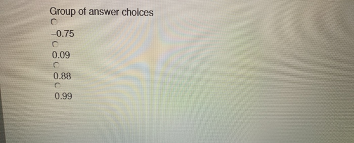 Solved 13 The Four Correlation Coefficients For The