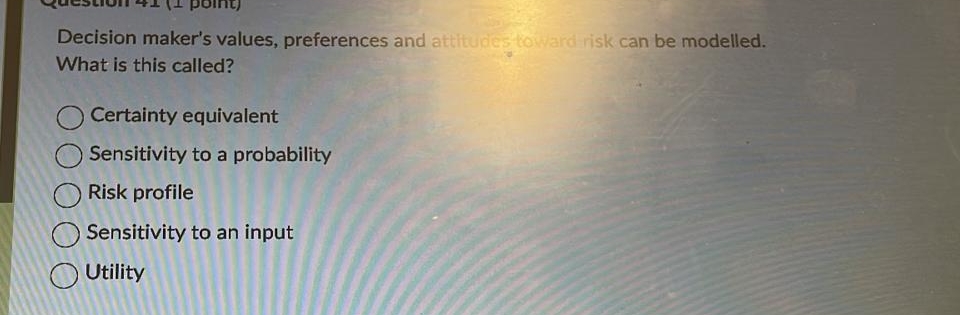 Solved Decision maker's values, preferences and attitudes | Chegg.com