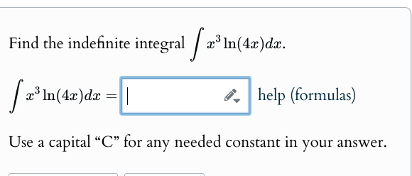 Solved Find the indefinite integral | Chegg.com