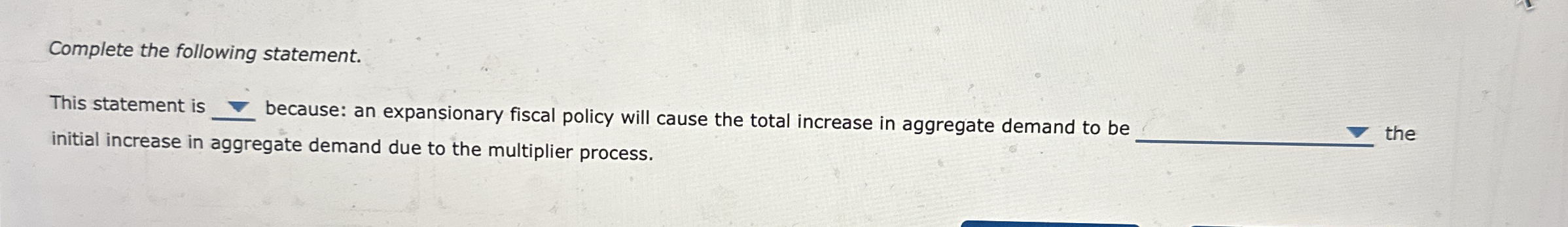 Solved Complete the following statement.This statement is | Chegg.com