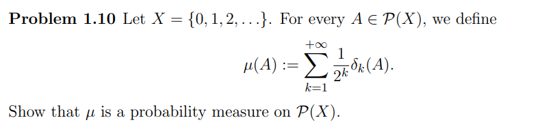 Solved Problem 1.10 ﻿Let x={0,1,2,...}. ﻿For every | Chegg.com