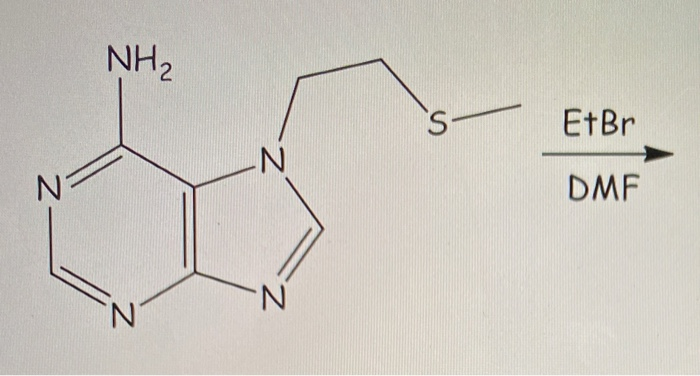 Solved SH 1. NaOH 2. ETI Et NH S E+Br N N DMF N | Chegg.com