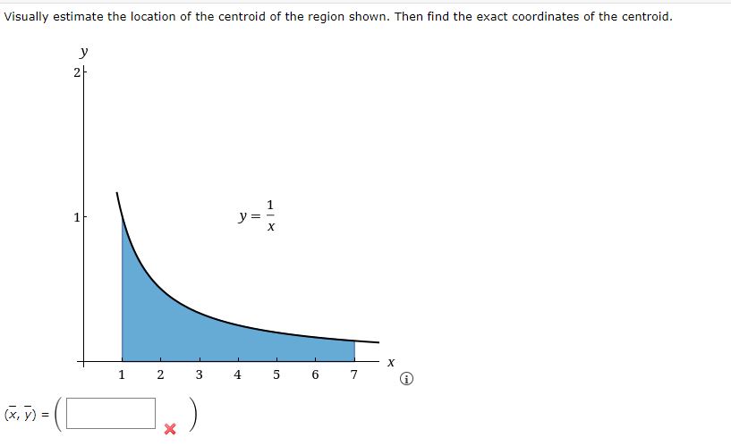 Solved Visually estimate the location of the centroid of the | Chegg.com