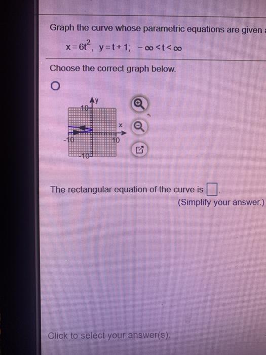 Solved Graph the curve whose parametric equations are given | Chegg.com